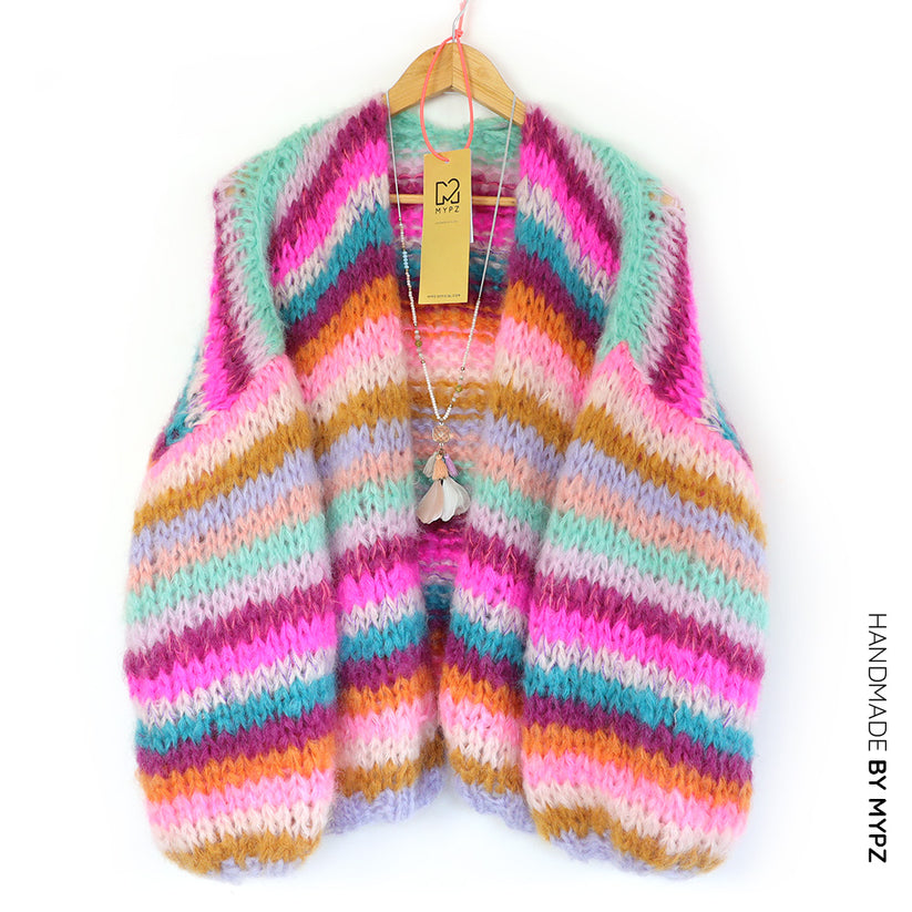 Knitting Kit – MYPZ Chunky Mohair Cardigan Berry Kiss No.15 (ENG-NL ...